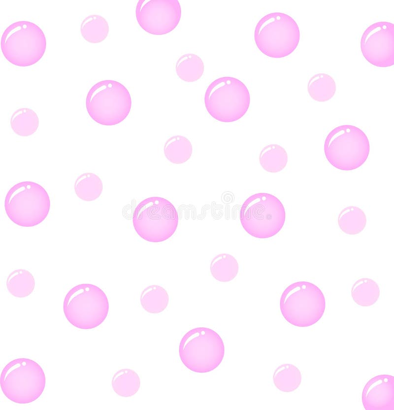 Pink Color Bubbles with Abstract Background Stock Vector - Illustration ...