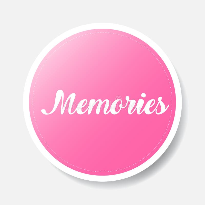 Pink Color Circle Shape Sticker with Positive Phrase, Vector ...