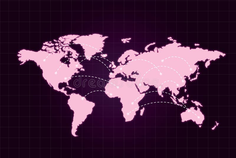 Pink World Map Countries Stock Illustrations – 526 Pink World Map ...