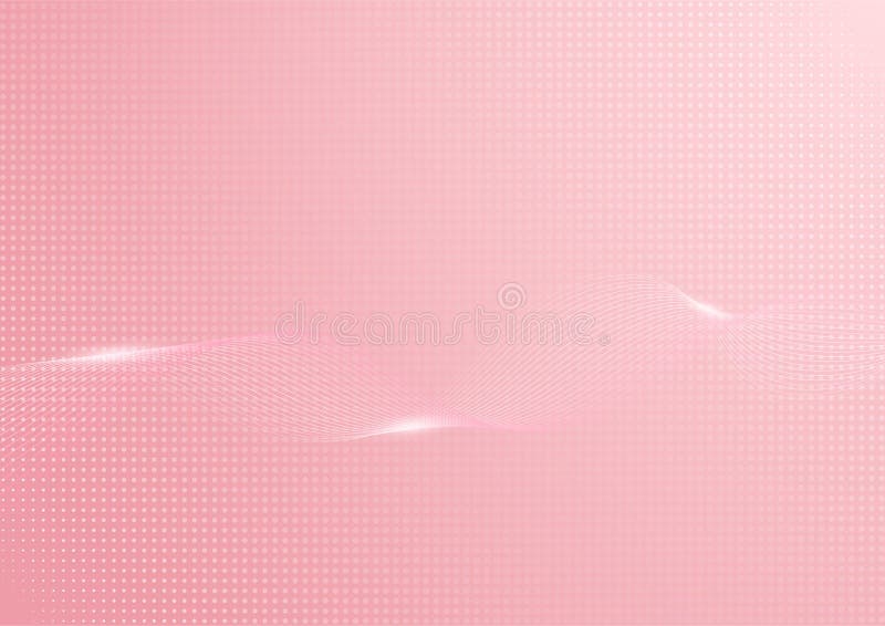 Pink Color Halftone Digital Background Stock Vector - Illustration of ...