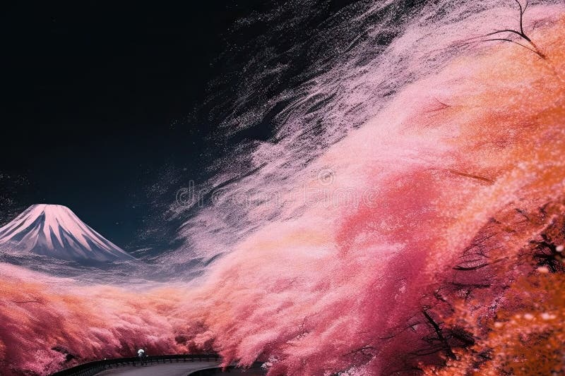 Pink Color Neon Drawn Hand Abstract Material Background Flame Burning ...