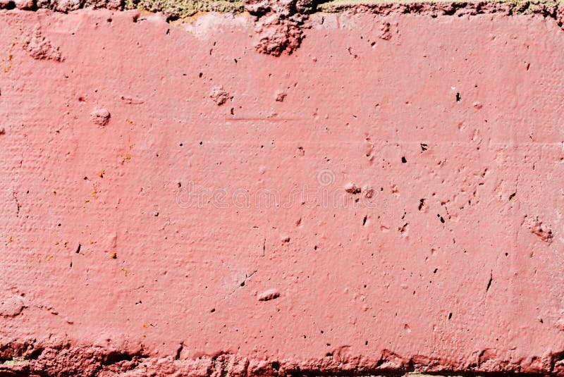 Pink Color Painted Brick Wall. Brick Wall Texture Background Stock ...