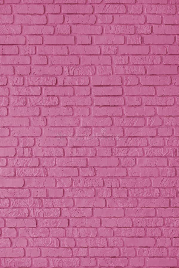 Pink Color Painted Brick Wall Texture, Brickwork, Masonry of Stone ...