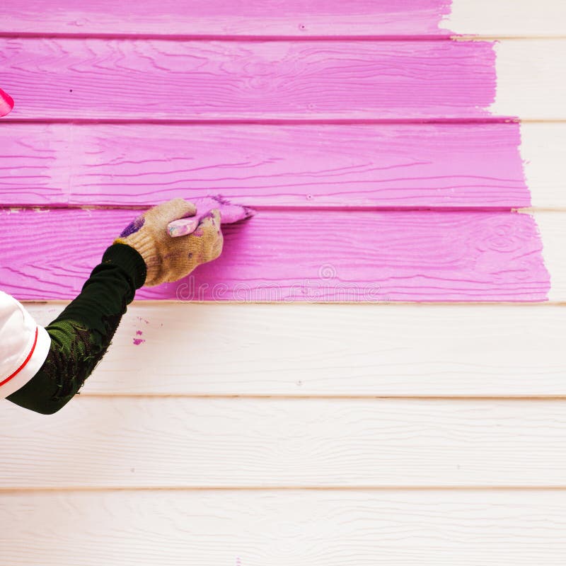 Pink color painting wall stock photo. Image of holding - 41983882