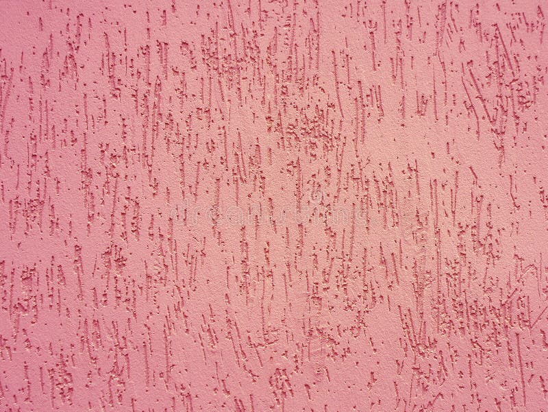Pink Color Plaster Wall Texture. Stock Photo - Image of side ...