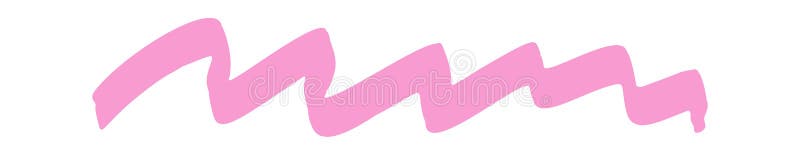 Pink Color Scrabble Highlighter Underline Stock Illustration ...