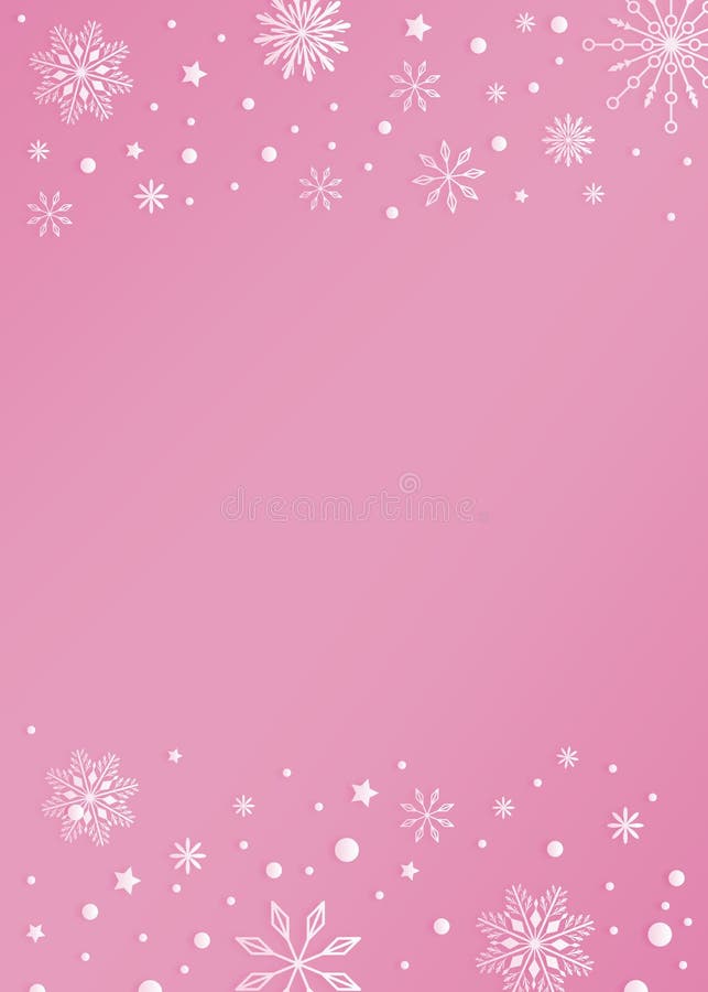 Winter Snowflake Retro Border and Christmas Green Background Background ...