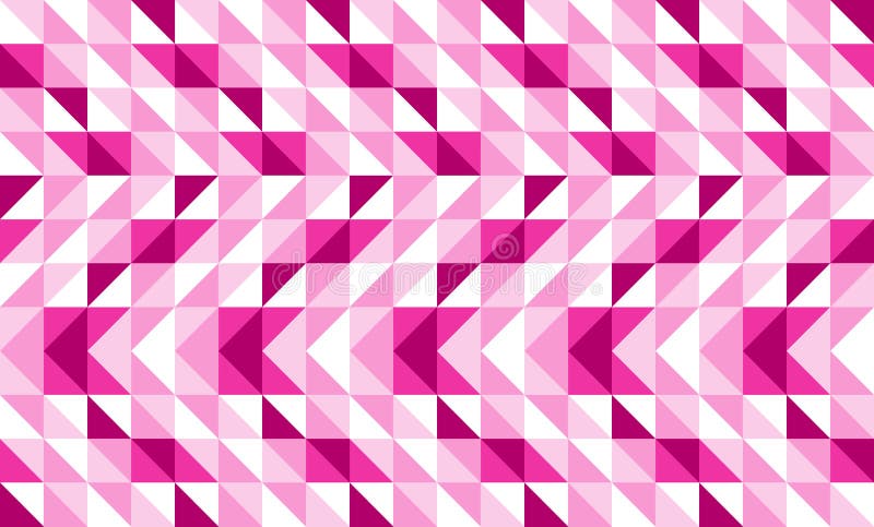 Pink Color Triangle and Square Geometric Shapes Abstract Wavy Pattern ...