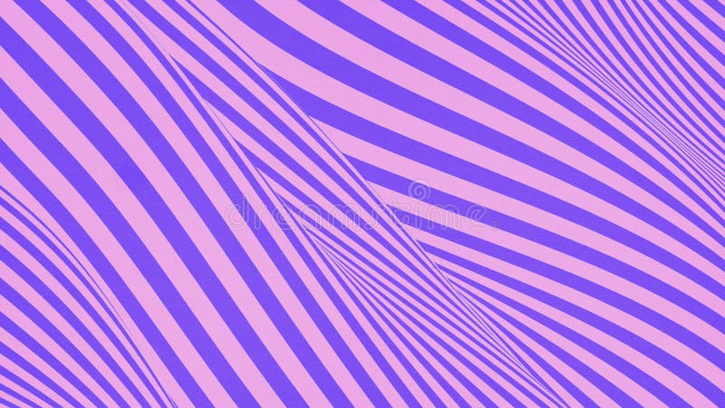 Pink Colored Twisted Shapes. Computer Generated Abstract Geometric 3D ...
