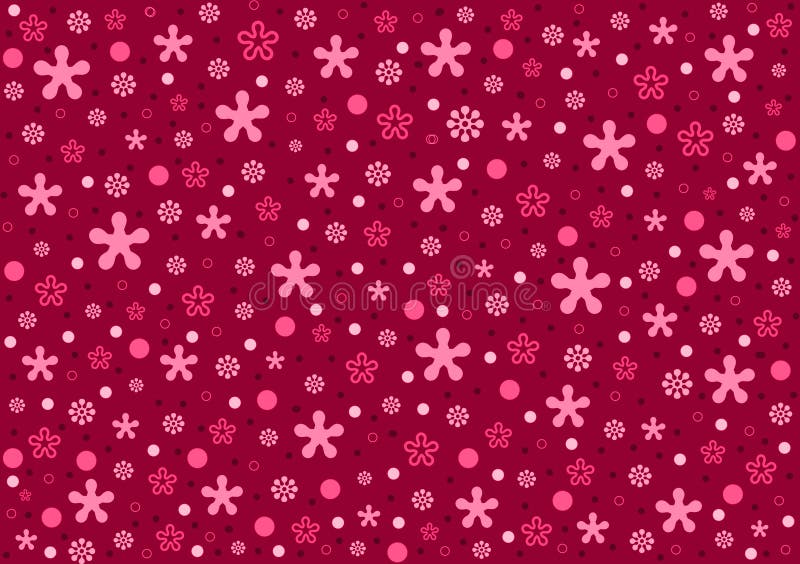 Pink Colour Flower Pattern Design Wallpaper Background Stock ...