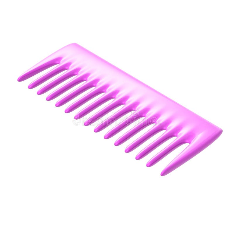Pink comb stock vector. Illustration of brush, clipart - 25772197