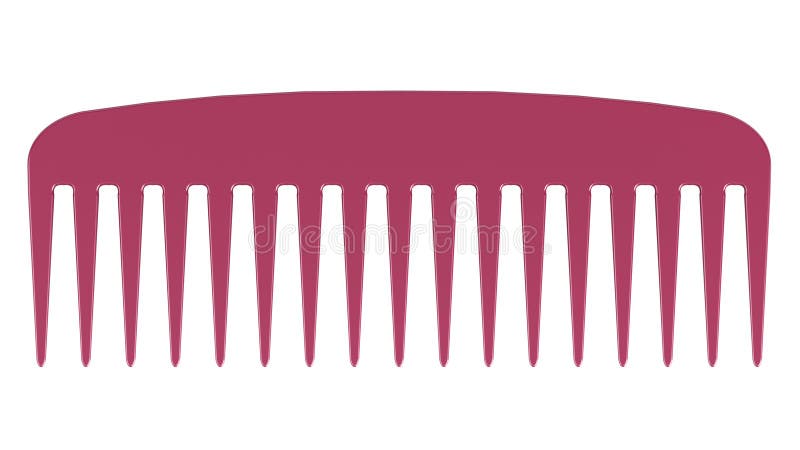 Pink comb stock vector. Illustration of brush, clipart - 25772197