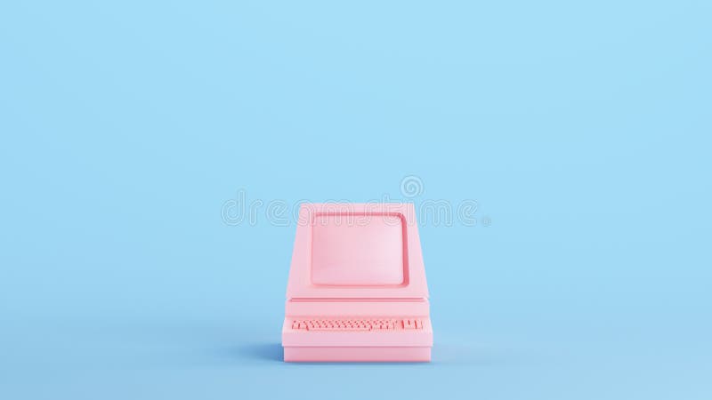 Pink Computer Retro Hardware Disk Keyboard Old Desktop System Screen ...