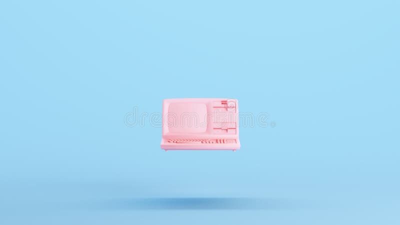 Pink Computer Retro Hardware Disk Keyboard Old Desktop System Screen ...
