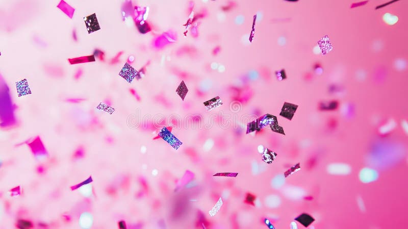 Pink Confetti Falling Ceiling Stock Photos - Free & Royalty-Free Stock ...