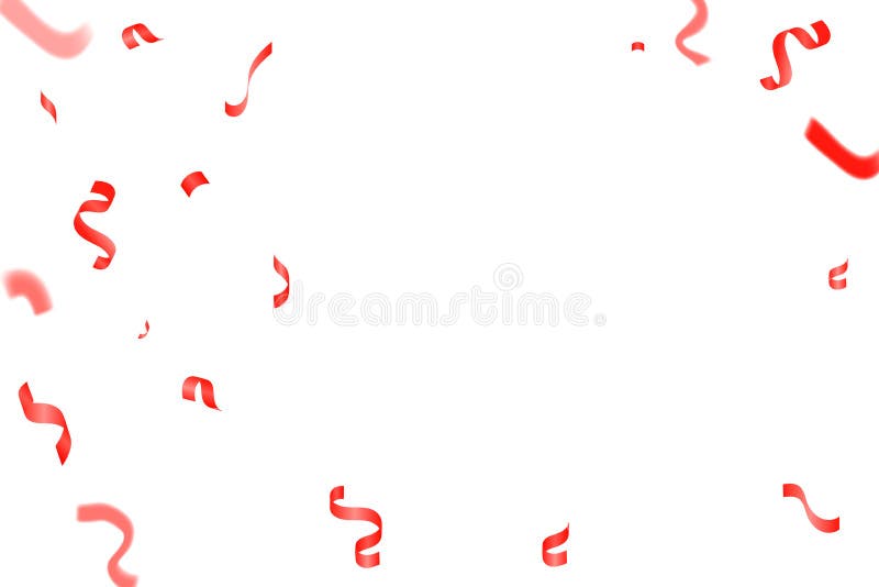 Pink Confetti Isolated on Transparent Background. Festive Template ...