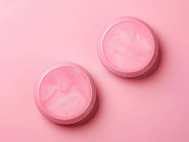 Pink Containers on Pink Surface Stock Photo - Image of pink, marketing ...