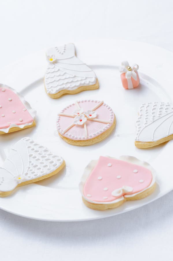 Pink cookies stock photo. Image of biscuits, food, decorations - 27764932