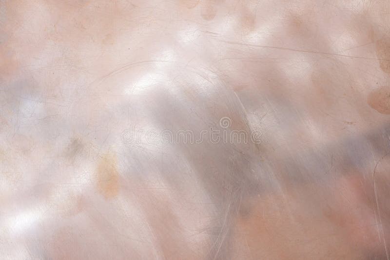 Pink Copper Surface with Left Lighting. Reflection Stock Photo - Image ...