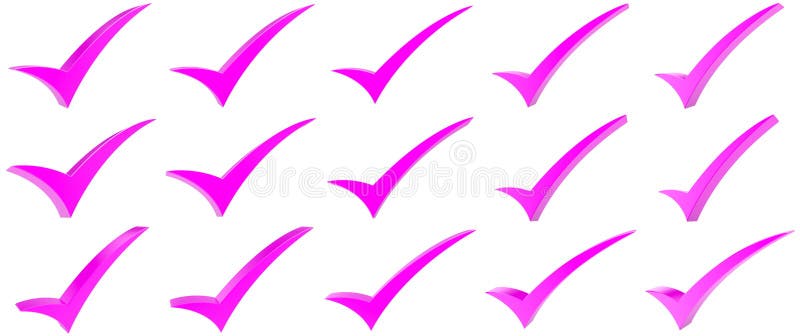 Correct or Incorrect Mark Symbol on White Background 3d Rendering Stock ...