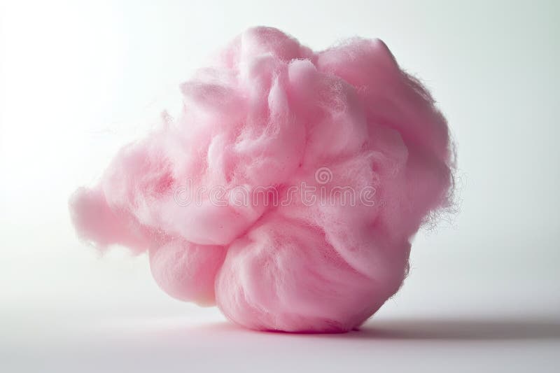 Pink Cotton Candy on a White Background Stock Illustration ...