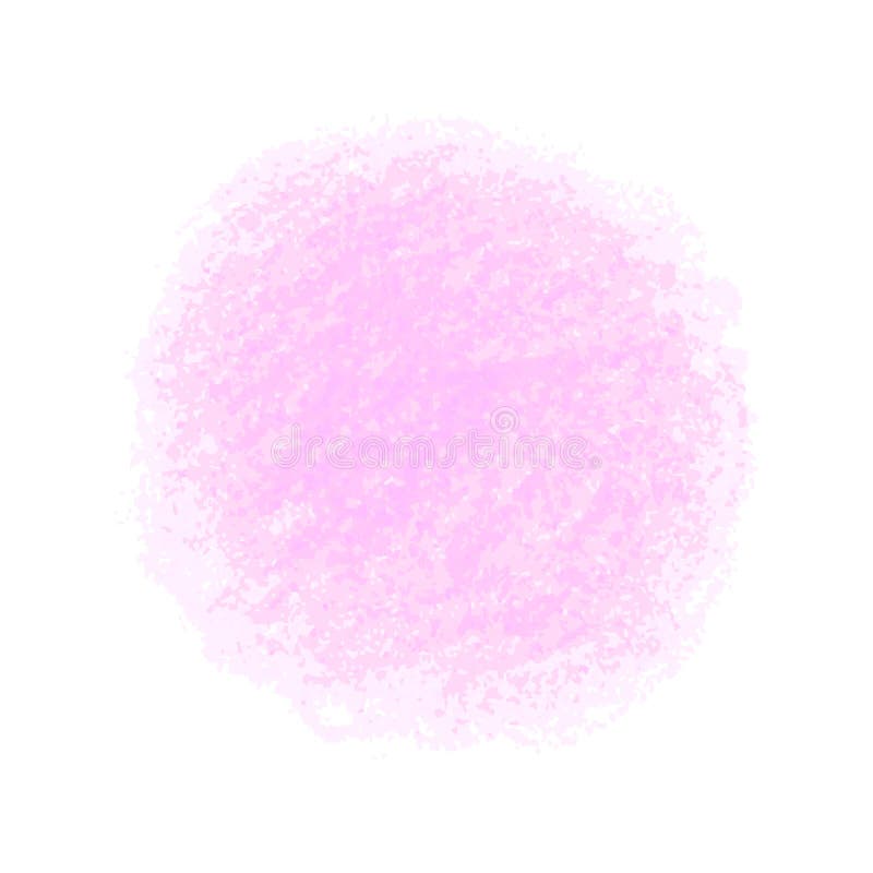 Pink Crayon Scribble Texture Stain Isolated on White Background Stock ...