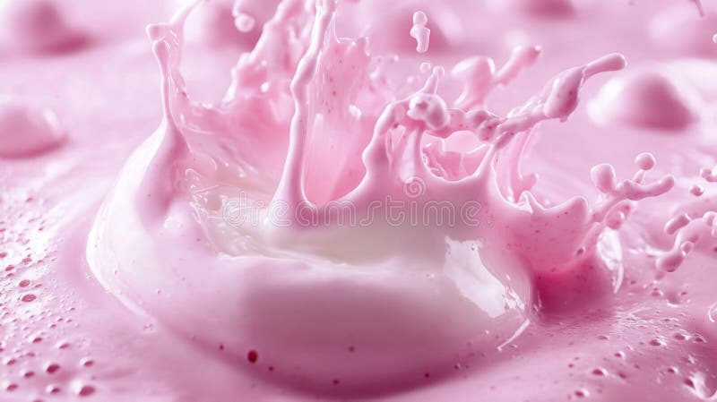 Pink Cream Splash Texture Background Stock Illustration - Illustration ...