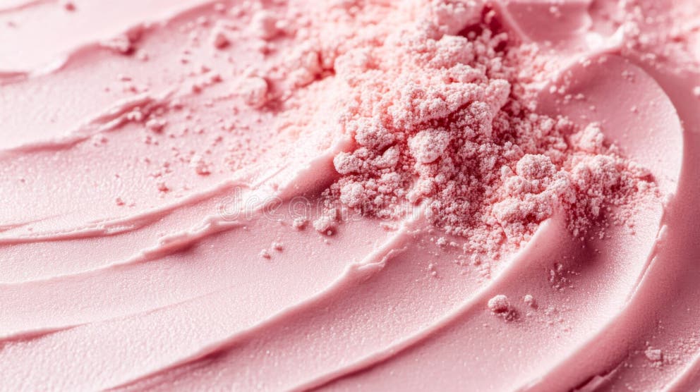 Pink Cream Texture with Powdered Substance Stock Illustration ...