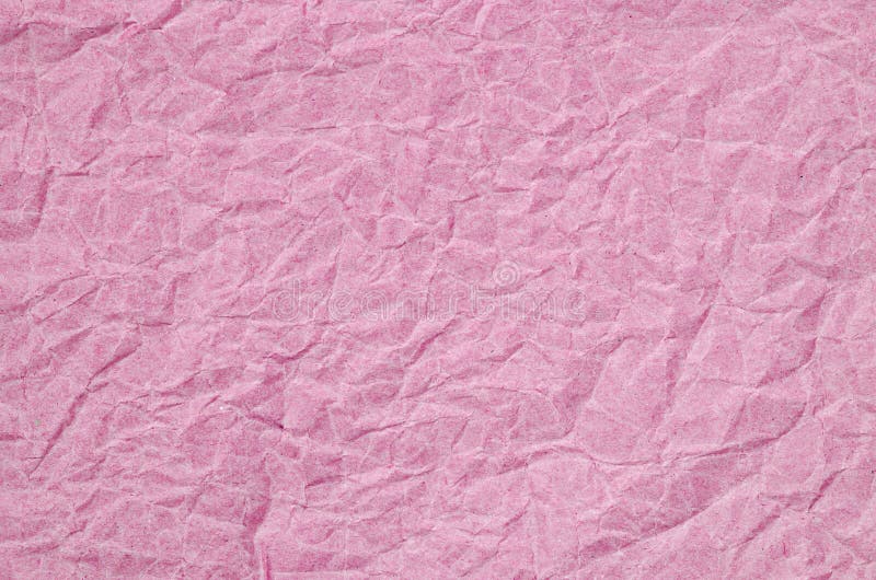 Pink Crumpled Paper Texture. Stock Photo - Image of paper, edges: 75317108
