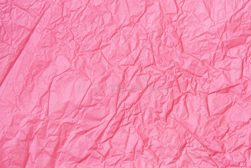 Pink Crumpled Paper Texture As Background Stock Photo - Image of ...