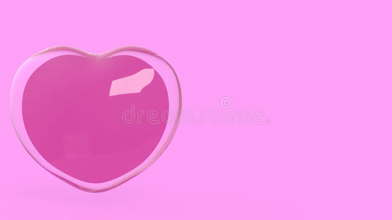 The Pink Crystal for Love or Health Concept 3d Rendering Stock ...
