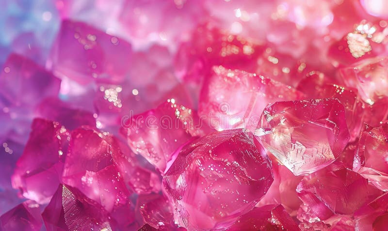Pink Crystals, Macro Texture Background Stock Illustration ...