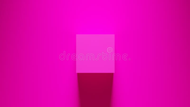 Pink Cube Simple stock illustration. Illustration of angle - 200780405