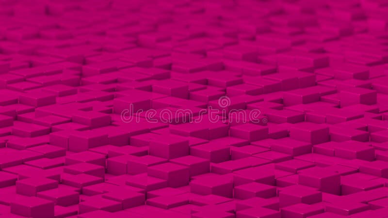 Pink Cubes Moving Up and Down in a Random Pattern. Stock Video - Video ...