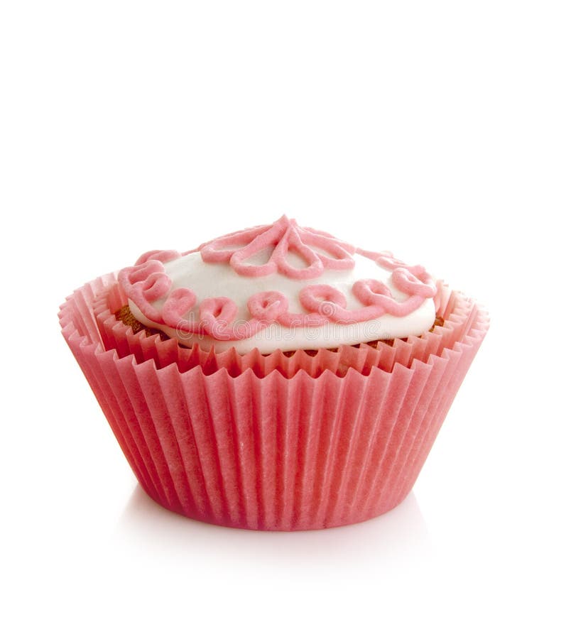 Pink cupcake stock image. Image of delicious, food, candies - 37004389