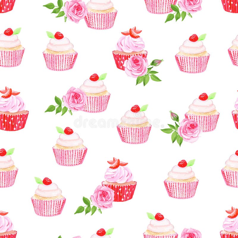 Set of cupcakes, vector stock vector. Illustration of graphic - 26458891