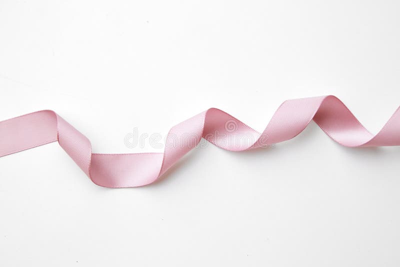 Pink curved ribbon stock illustration. Illustration of birthday - 83362277