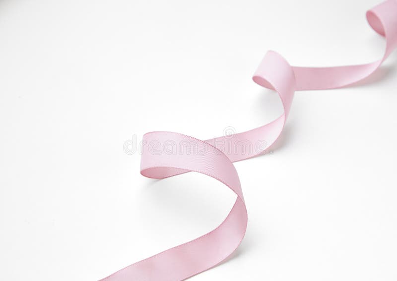 Pink curved ribbon stock illustration. Illustration of birthday - 83362277