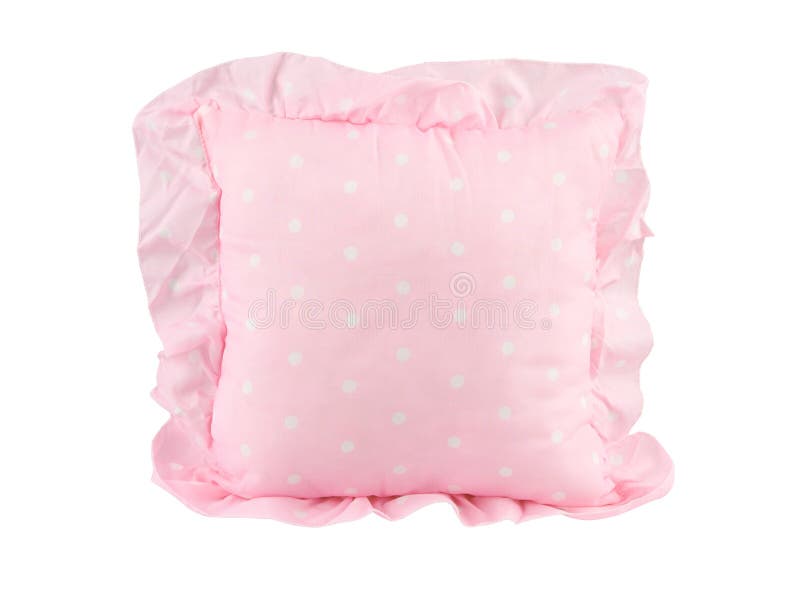 A pink cushion stock image. Image of comforter, decor - 25285657