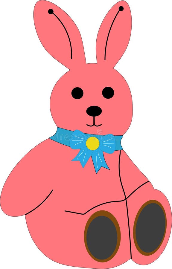 Cute Cartoon Rabbit Big Bow Stock Illustrations – 337 Cute Cartoon ...