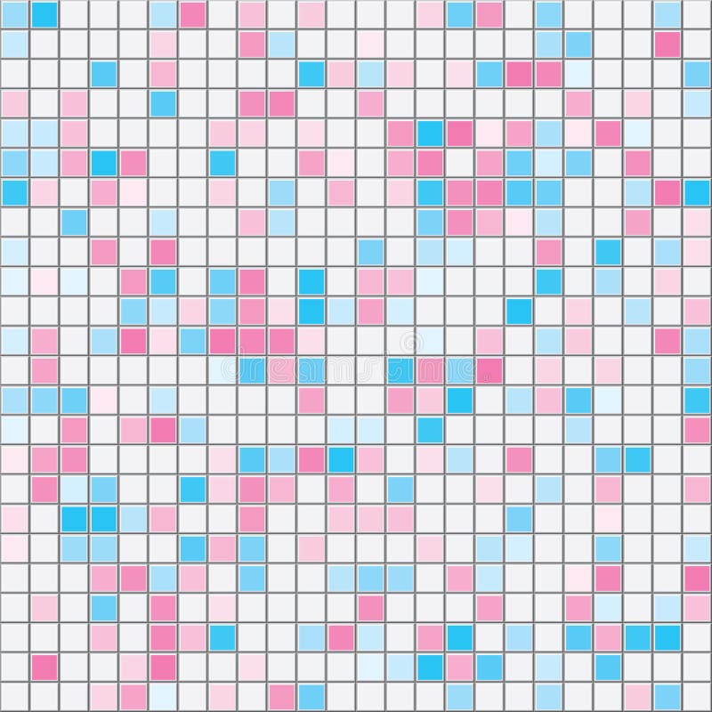 Pink and Cyan Square Tiles Seamless Vector Texture Stock Vector ...