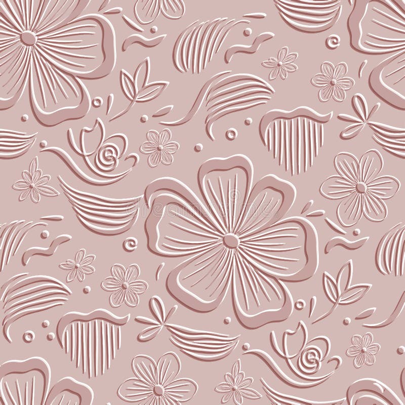 Stylized Floral Endless Background Stock Illustrations – 10,497 ...