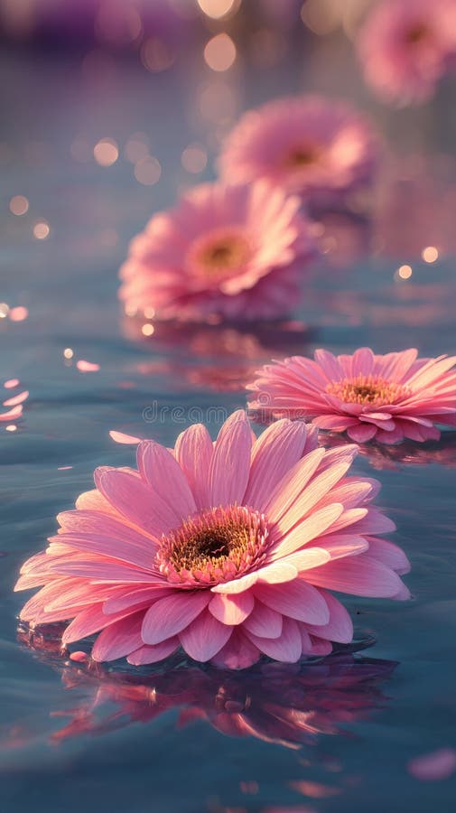Delicate Daisies Reflecting Water Stock Photos - Free & Royalty-Free ...