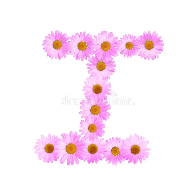 Pink Daisy Letter I Stock Illustrations – 15 Pink Daisy Letter I Stock ...
