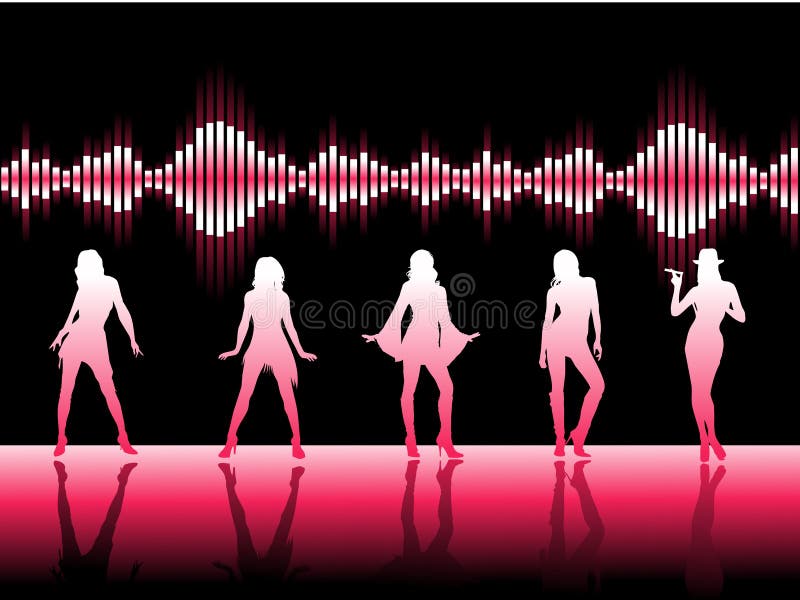 Dancers stock vector. Illustration of woman, disco, group - 5756926