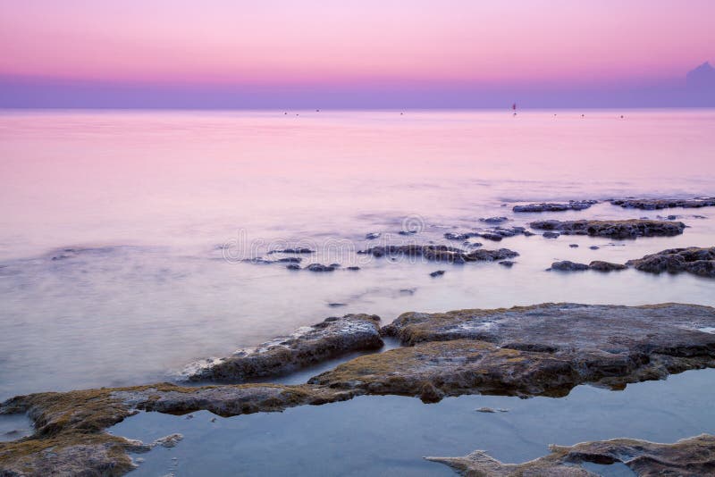 Pink Dawn Light stock photo. Image of gulf, serene, water - 53598450