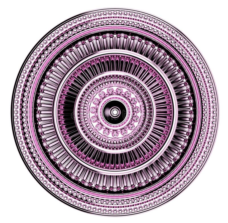 Pink Decoration Element for Interior. 3d Render Stock Illustration ...