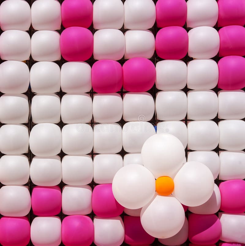 Pink Decorative Air Balloon Background Stock Image - Image of pattern ...