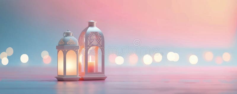 Pink Decorative Architecture with Hot Air Balloons in a Calm Setting ...