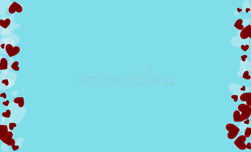 Pink Decorative Vector Heart Border. Falling Stock Vector ...